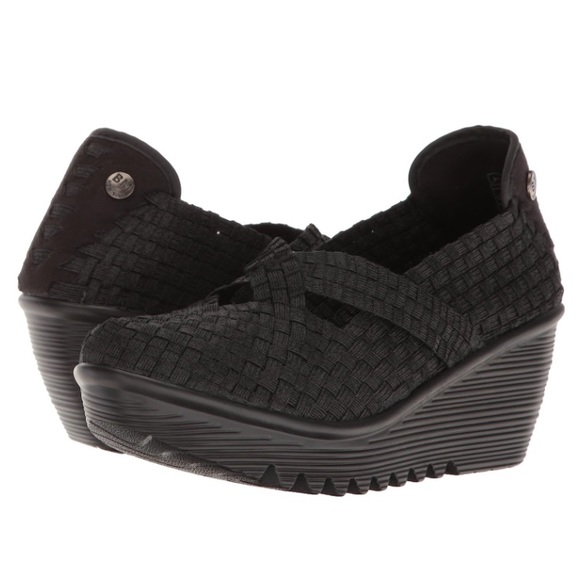 bernie mev. | Shoes | Bernie Mev Black Cleopatra Wedge Pump | Poshmark
